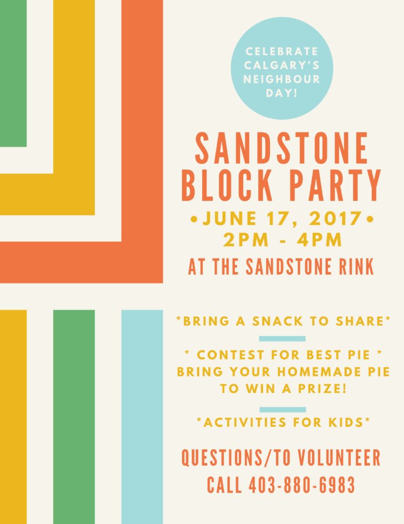 Sandstone Block Party – Sandstone MacEwan Community Association